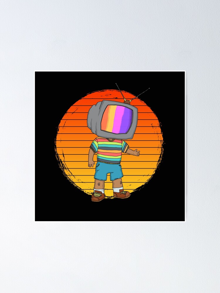 " Bobblehead TV Head Boy" Poster by jorgechubuter | Redbubble