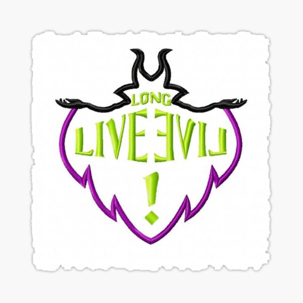 "Descendants Long Live Evil" Sticker by LuckyCharm89 | Redbubble