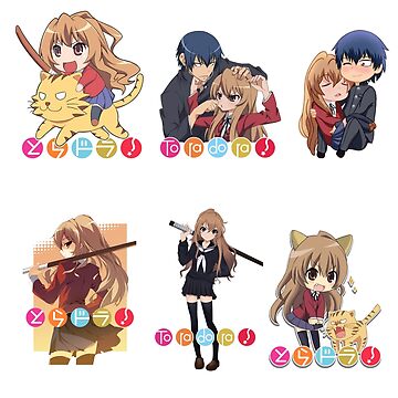 "Toradora Stickers" Sticker for Sale by 32BlackRoses | Redbubble