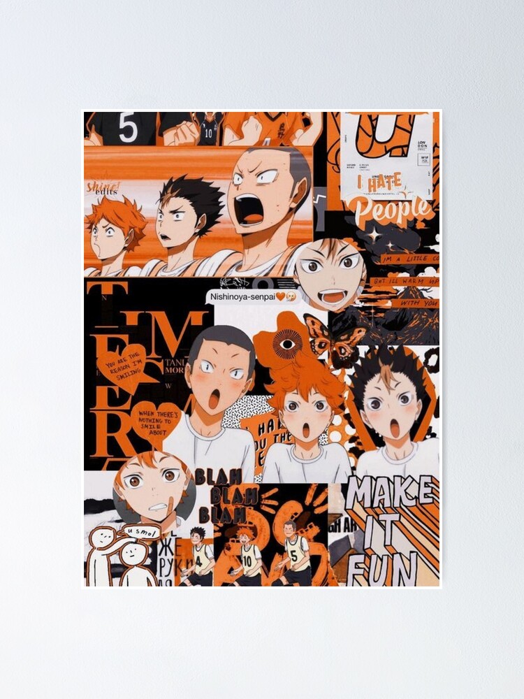 "Karasuno Aesthetic Collage" Poster for Sale by narcocynic | Redbubble