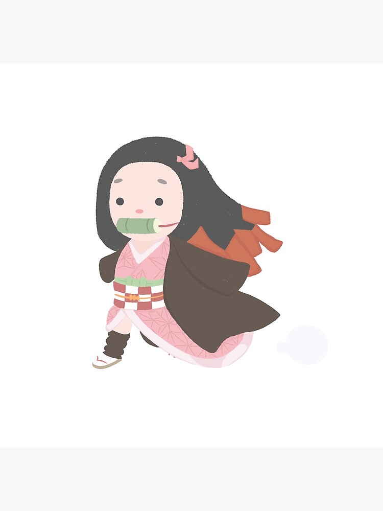 Póster «Nezuko Kimetsu No Yaiba Demon Slayer Running Cute Fanart» de ...