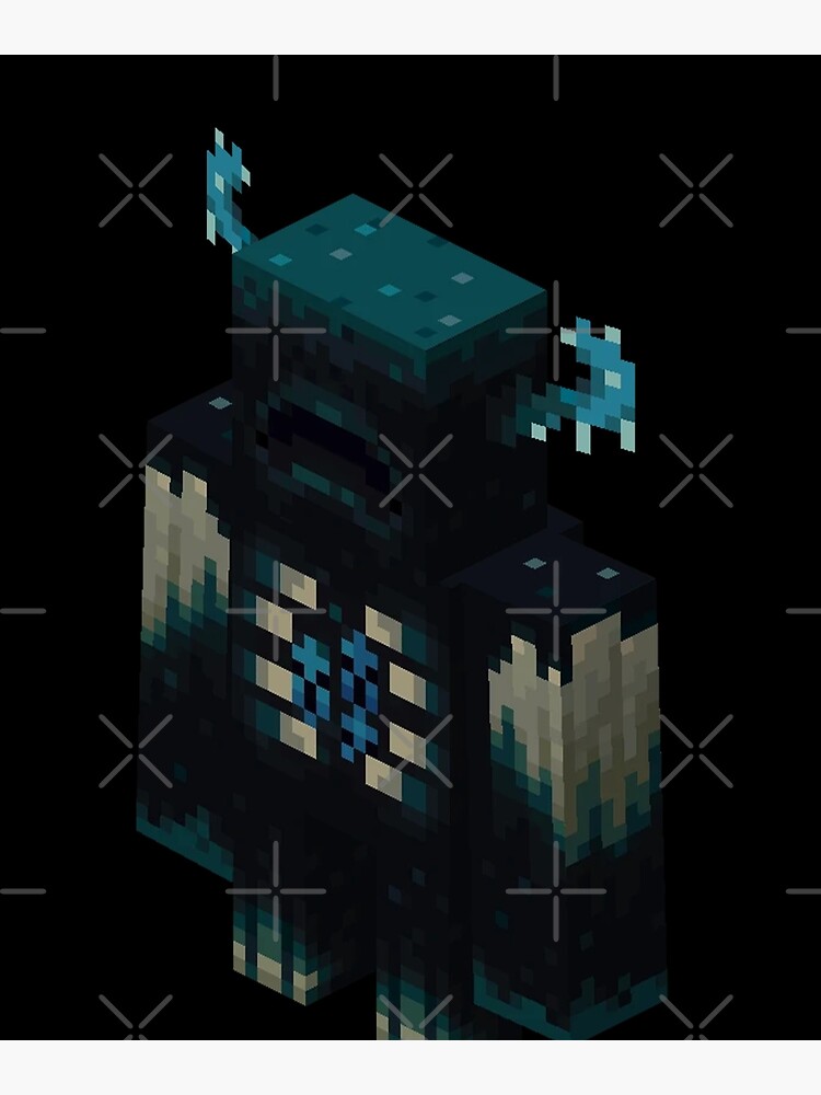 "Warden texture minecraft" Metal Print by Geempah | Redbubble