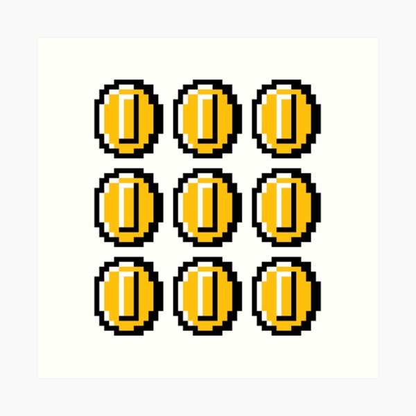 "8-Bit Gold Coin" Art Print for Sale by TYPGRAPHY | Redbubble