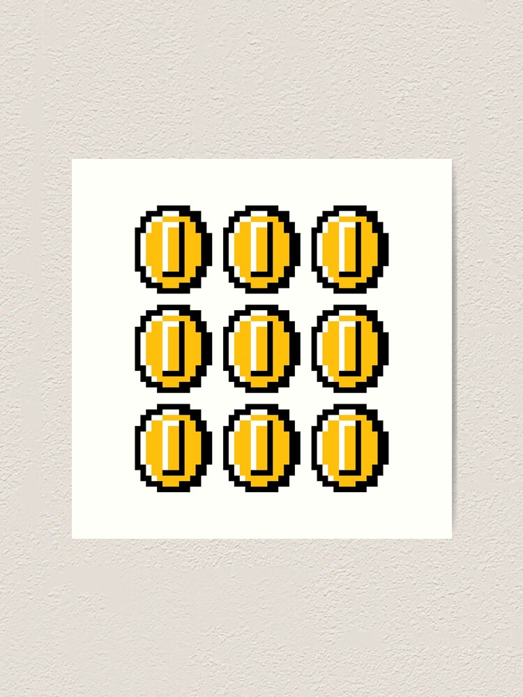 "8-Bit Gold Coin" Art Print for Sale by TYPGRAPHY | Redbubble