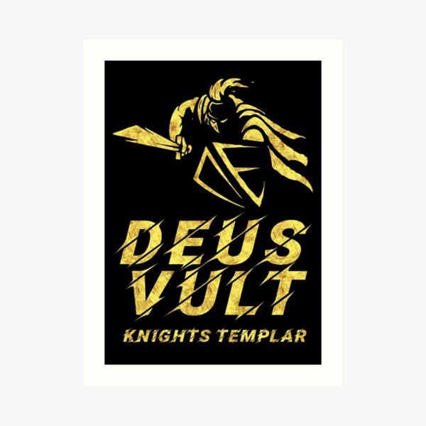"Knights Templar MOTTO DEUS VULT Epic Historic Medieval Holy Warrior ...