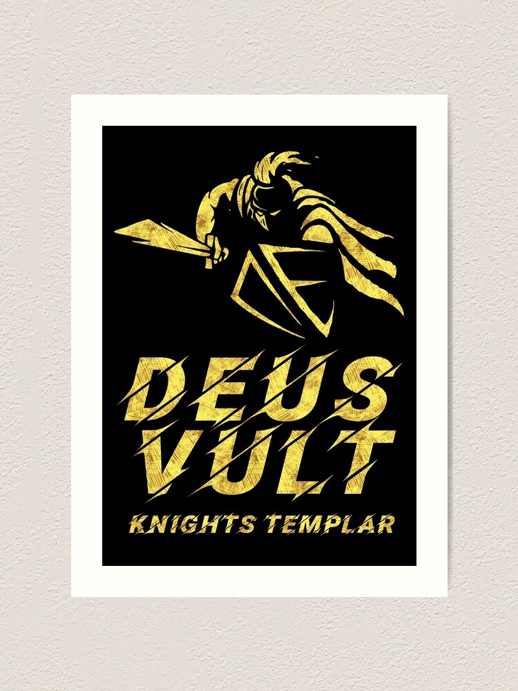 "Knights Templar MOTTO DEUS VULT Epic Historic Medieval Holy Warrior ...