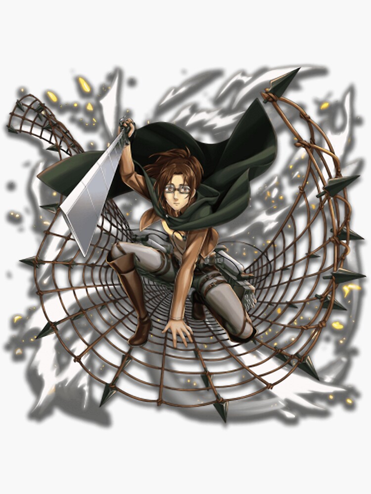 "Hange Zoe" Sticker for Sale by Gaminguniverse | Redbubble