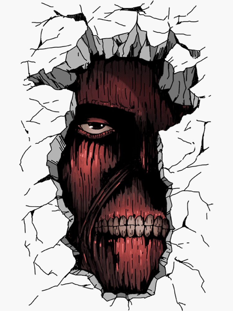 "Wall Titan Mur Maria Rose SNK" Sticker by store-anime | Redbubble