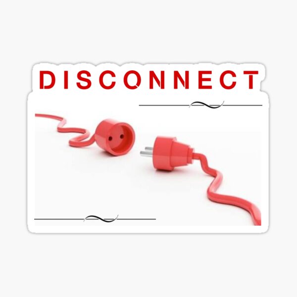 "Disconnect Design" Sticker by Gaddamidi007 | Redbubble