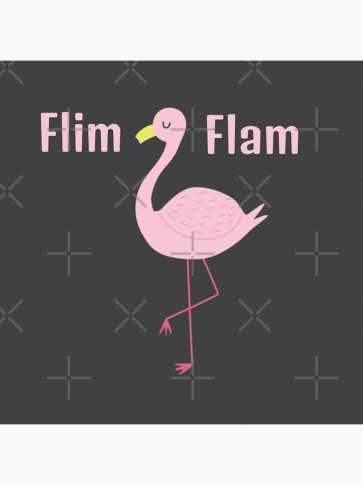"FLIMFLAM Cute Flamingo" Poster for Sale by Biydenyus1 | Redbubble