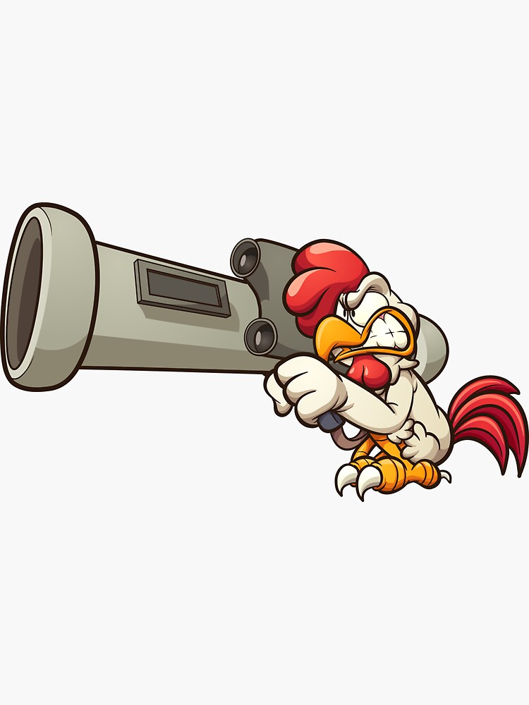 "Chicken RPG" Sticker for Sale by Pormado | Redbubble