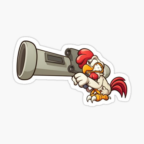 "Chicken RPG" Sticker for Sale by Pormado | Redbubble