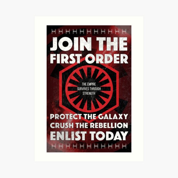 "First Order Recruitment Poster" Art Print by knolster | Redbubble