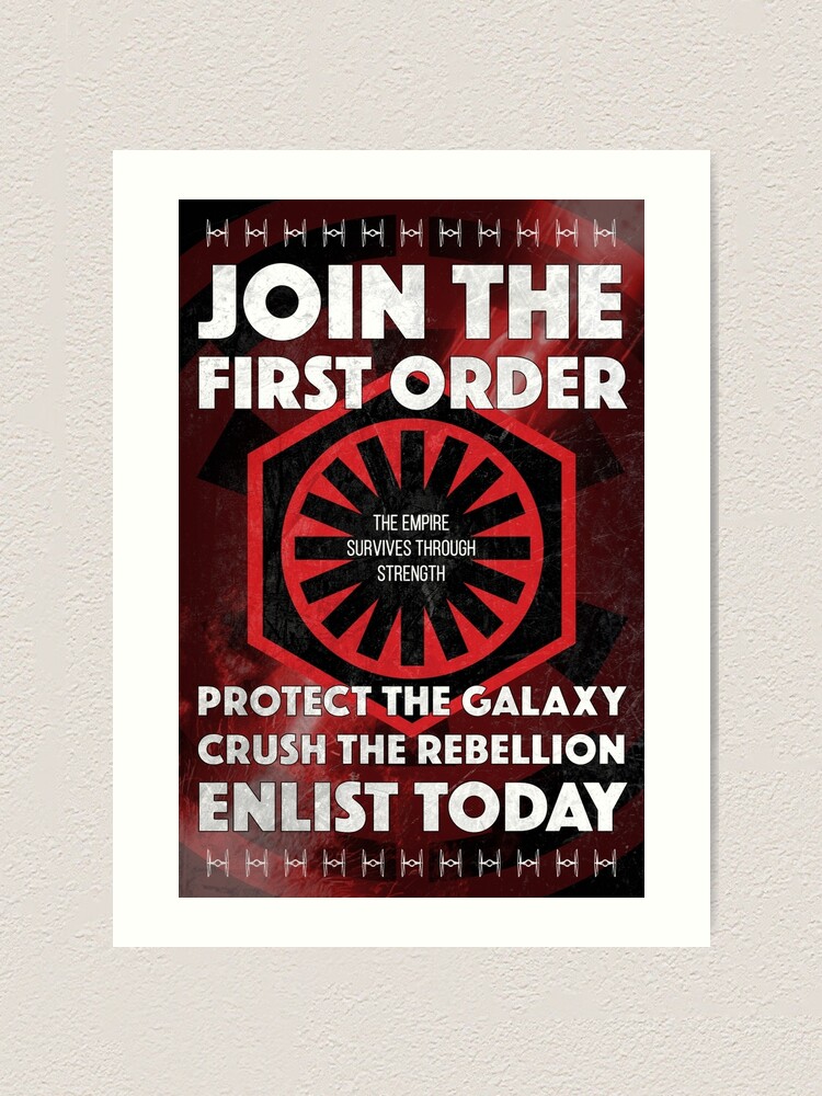 "First Order Recruitment Poster" Art Print by knolster | Redbubble