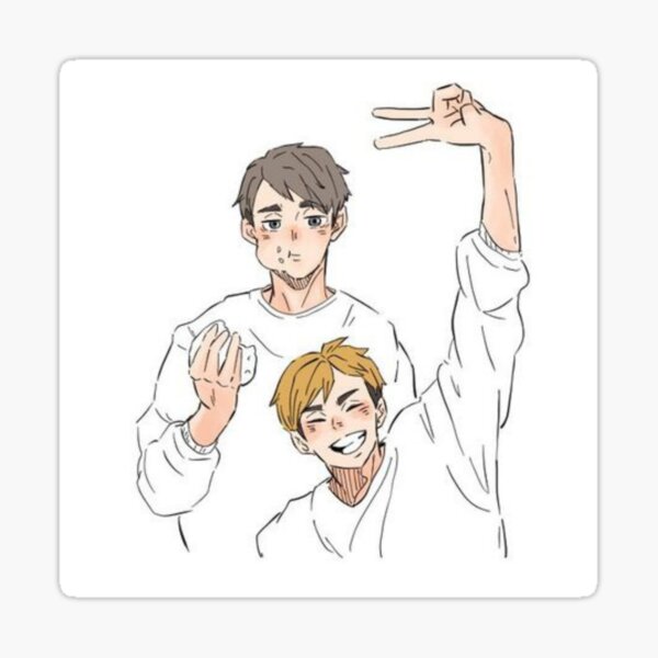 "Miya twins (Haikyuu) Essential items" Sticker for Sale by ...