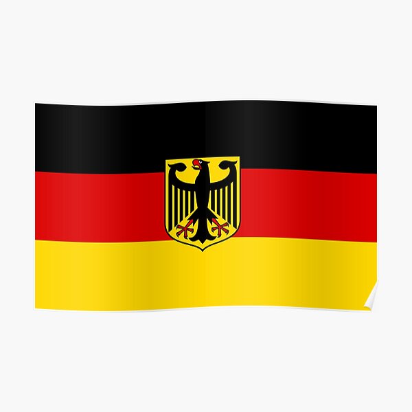 "Flag of Germany - German Flag" Poster by ArgosDesigns | Redbubble