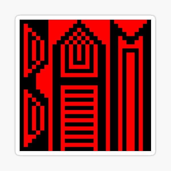 "BAM RED" Sticker for Sale by Jazzrainbow143 | Redbubble