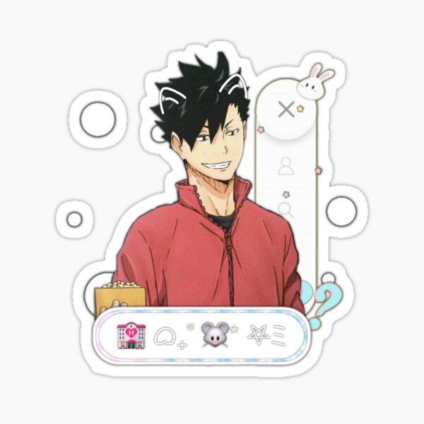 "Tetsurō Kuroo" Sticker by milkuvvay | Redbubble