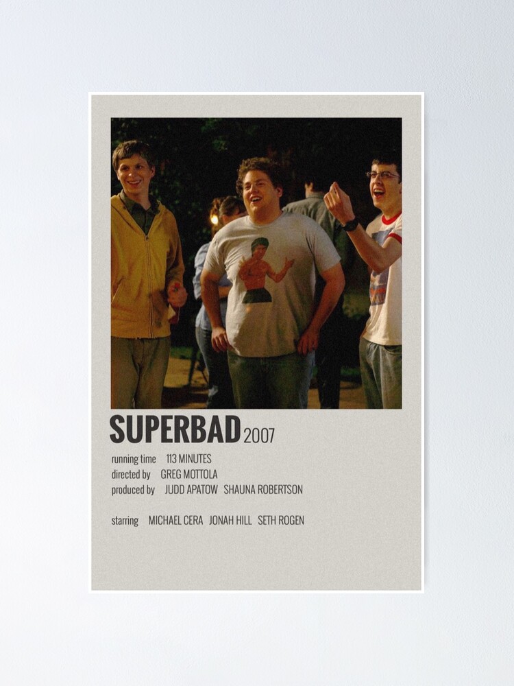 "superbad " Poster for Sale by hala- | Redbubble