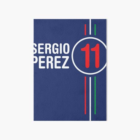 "Sergio Perez Logo Formula 1 Motorsports Racing" Art Board Print by ...
