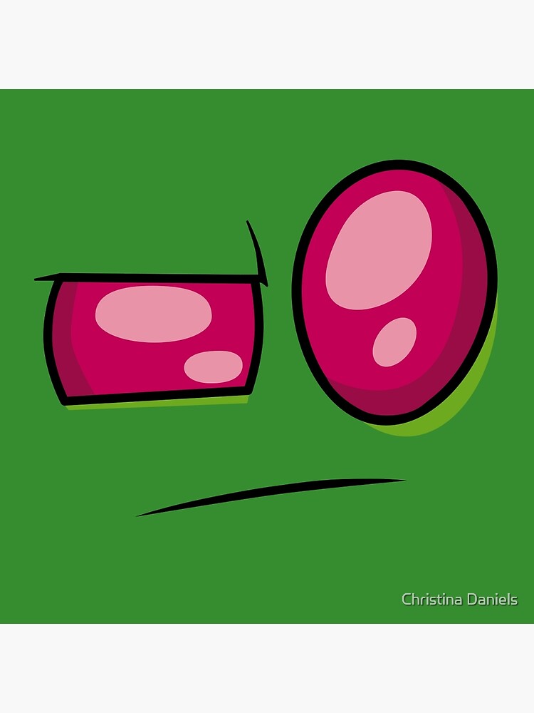 "Invader Zim Face" Poster for Sale by ThePeaceMaker | Redbubble