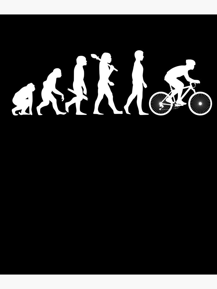 "Evolution Of Man Cycling" Photographic Print by SPshop | Redbubble