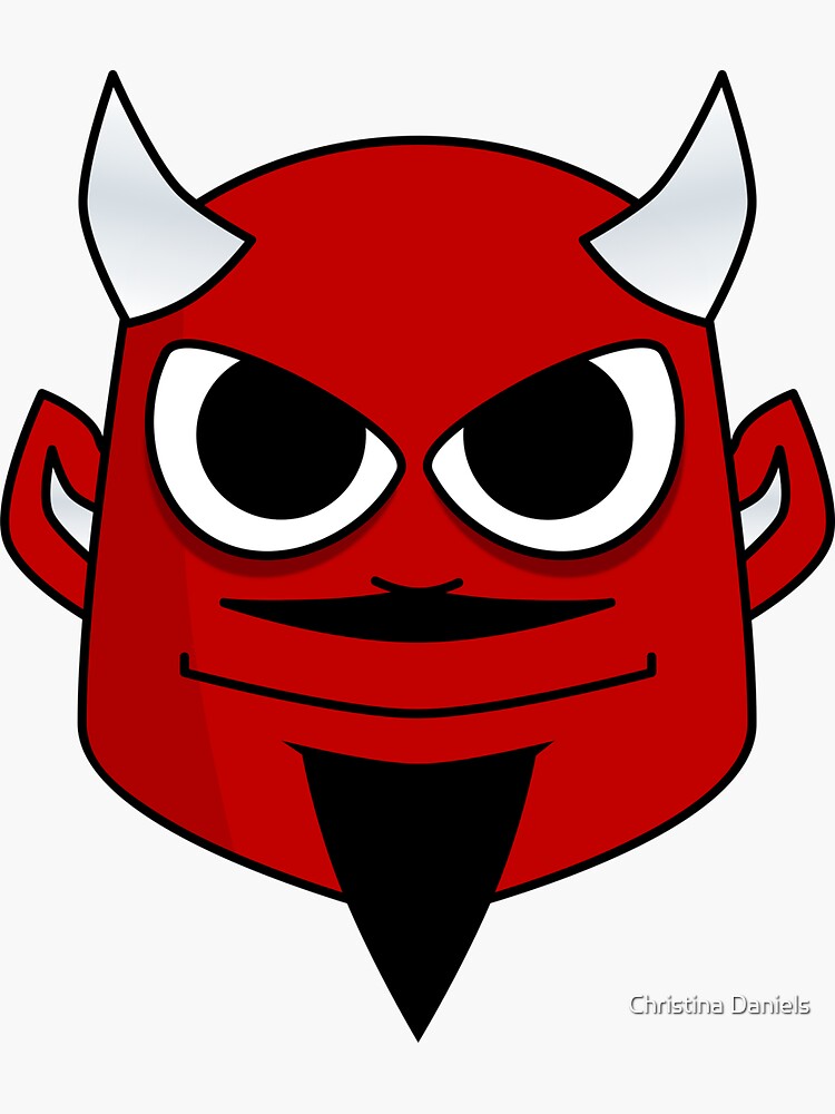 "Little Red Devil" Sticker for Sale by ThePeaceMaker | Redbubble