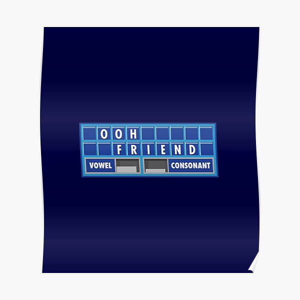 "Countdown Ooh Friend" Poster by The-Keepers | Redbubble