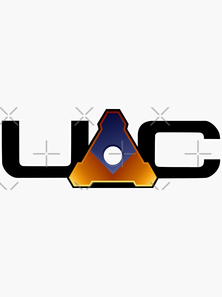 "Doom UAC Union Aerospace Corporation Logo Sign" Sticker for Sale by ...