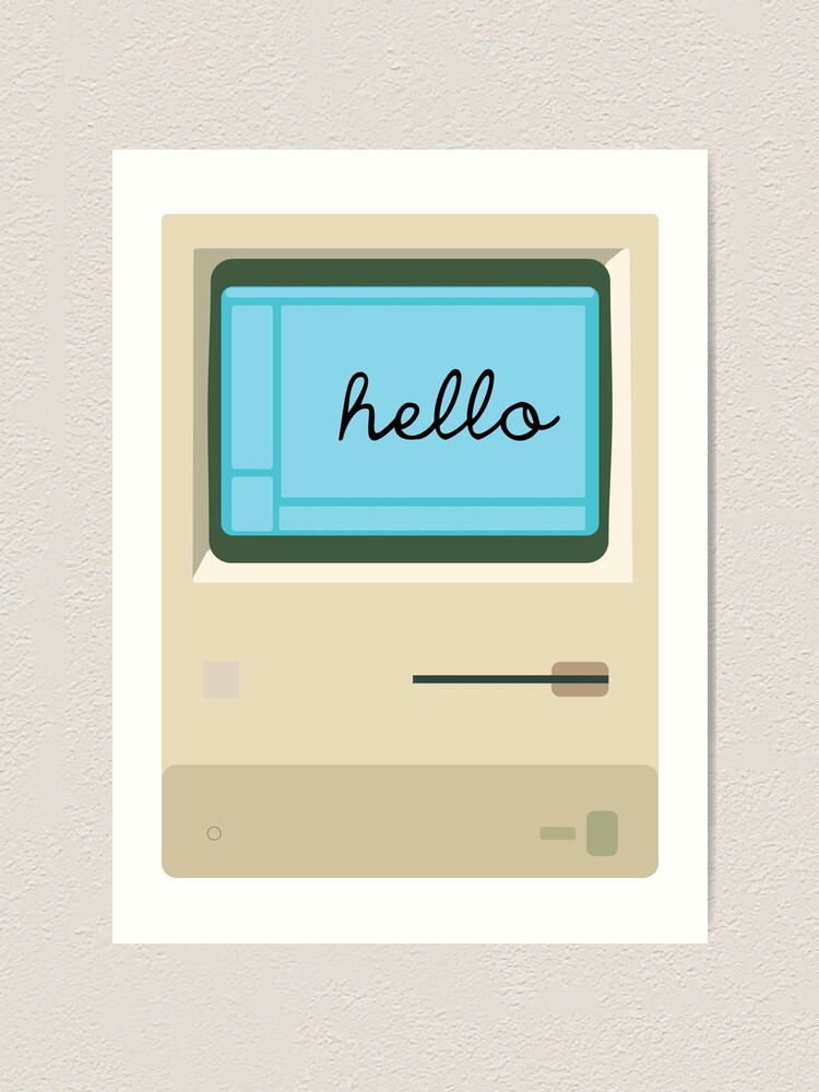 "Hello Macintosh 128K" Art Print by puptentacle | Redbubble
