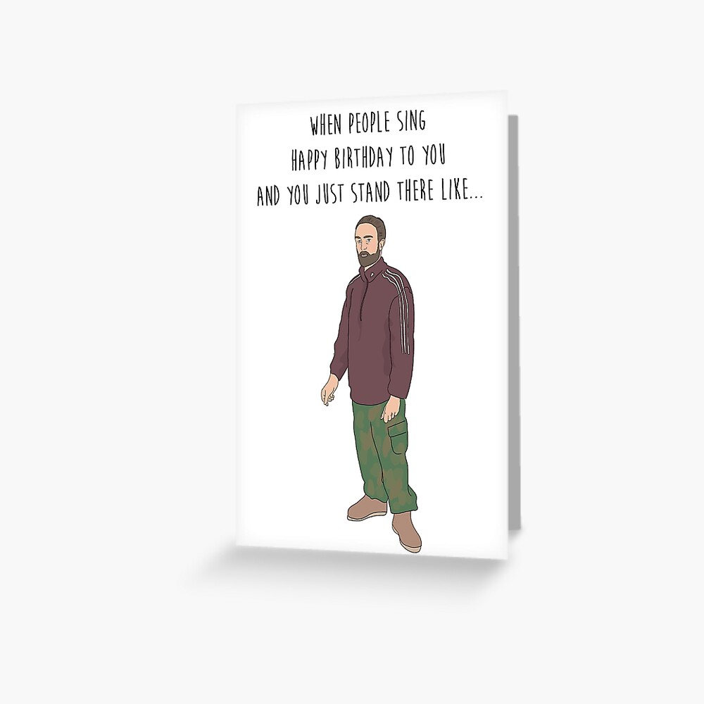 "Awkward Birthday " Greeting Card for Sale by studiopistachio | Redbubble