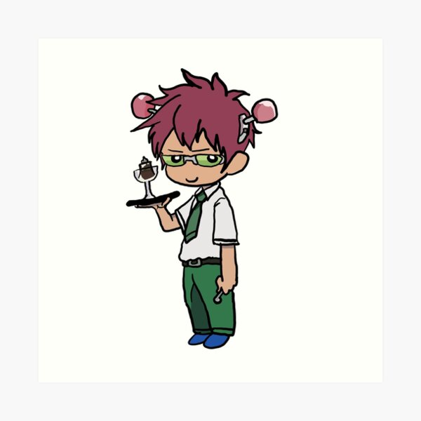 "Saiki kusuo chibi" Art Print for Sale by Damsos | Redbubble