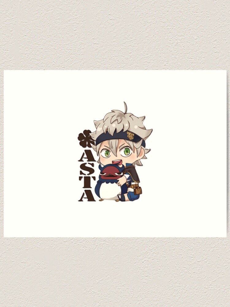 "Black Clover - Asta Chibi" Art Print by OnlySkills | Redbubble