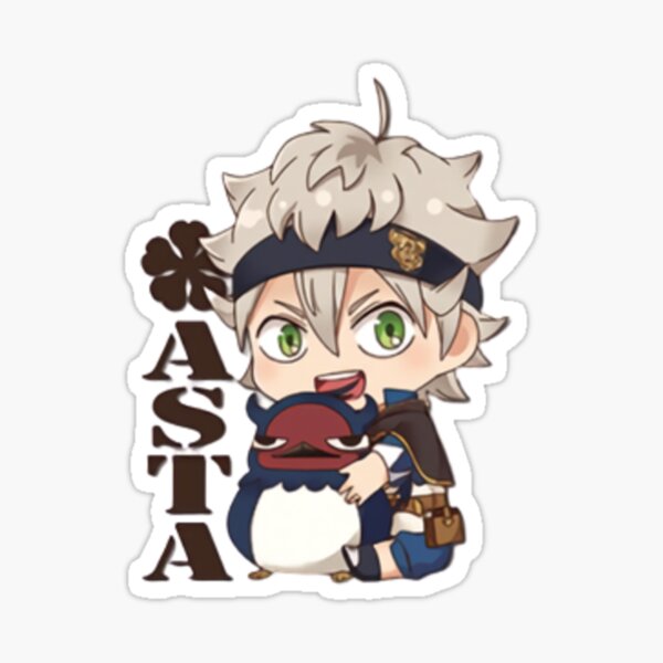 "Black Clover - Asta Chibi" Sticker for Sale by OnlySkills | Redbubble