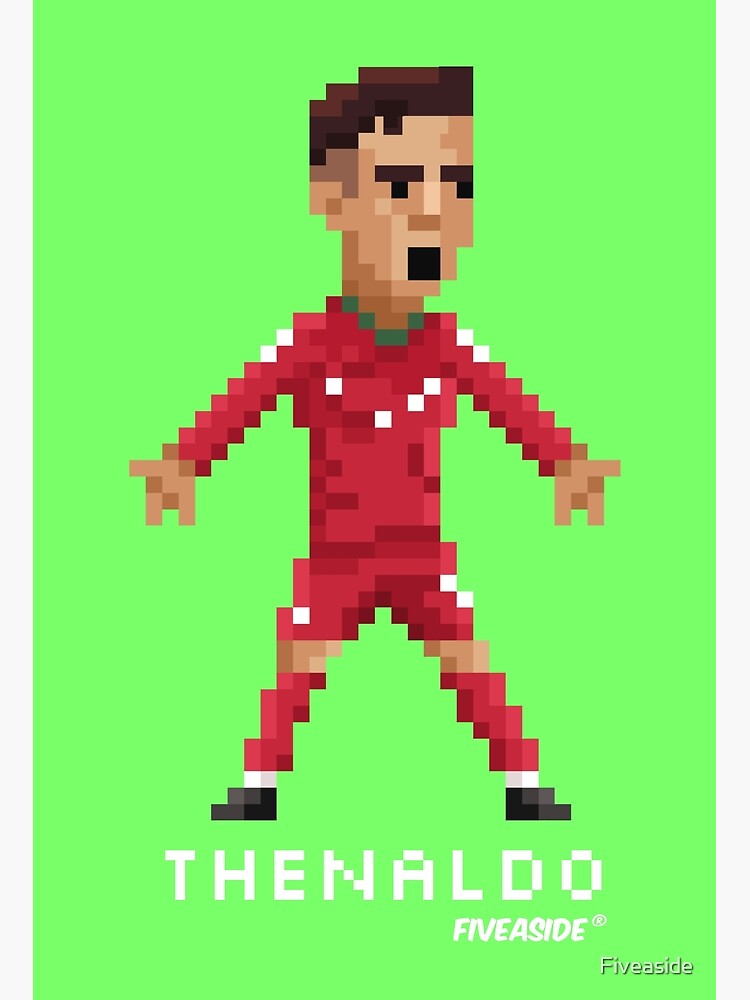 "Ronaldo 'Thenaldo' Retro-Inspired Football 8-bit Player Figure" Poster ...