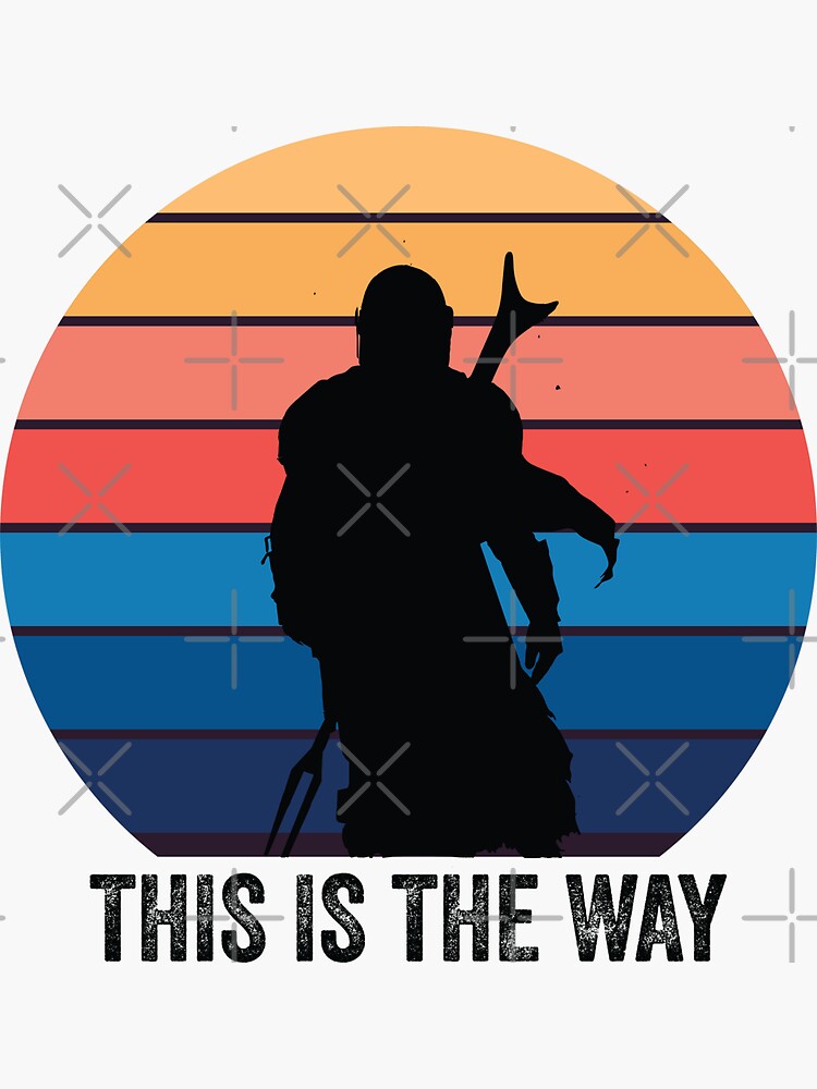 "The mando Classic" Sticker by yassertaoui | Redbubble