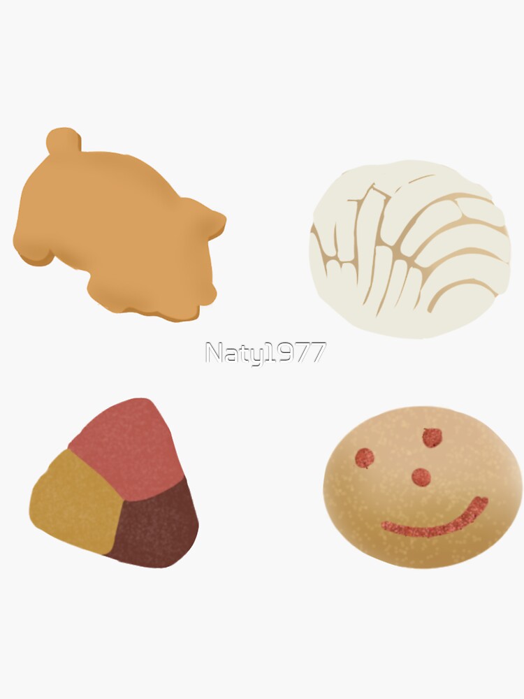 "Mexican pan dulce sticker pack" Sticker for Sale by Naty1977 | Redbubble