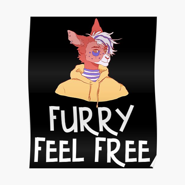 "Furry Fandom Proud Furries Fursona Design" Poster for Sale by ...