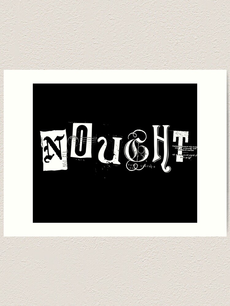 "Nought Zero Nil Barcode Goth Circus Tshirt Sticker" Art Print by ...