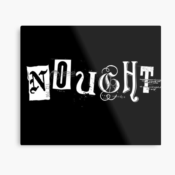 "Nought Zero Nil Barcode Goth Circus Tshirt Sticker" Metal Print by ...
