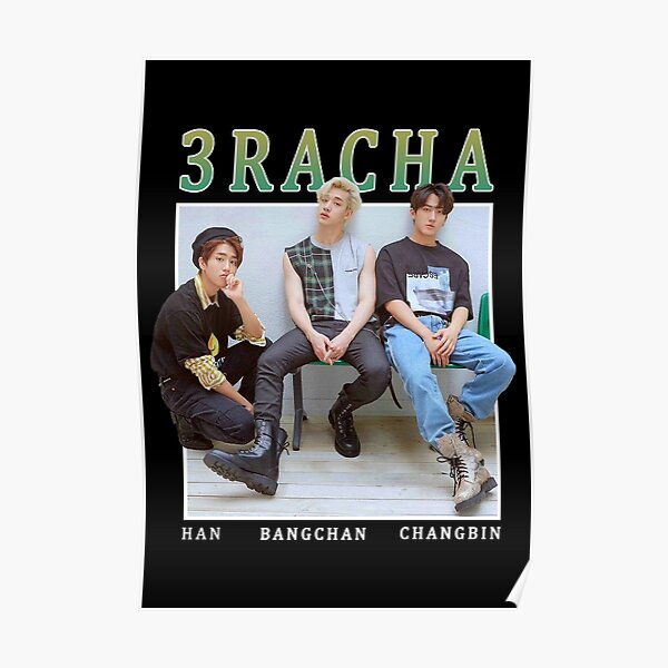 "3RACHA Stray Kids Vintage Retro Band Style 90s " Poster for Sale by ...