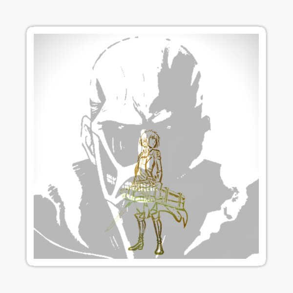 "Armin the Colossal Titan" Sticker for Sale by SaksakSinagol | Redbubble