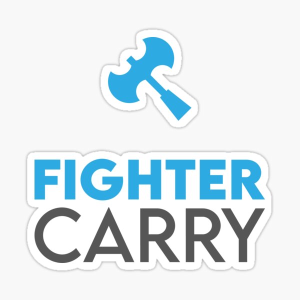 "league lol legend - fighter carry" Sticker for Sale by OldiesGoldies ...