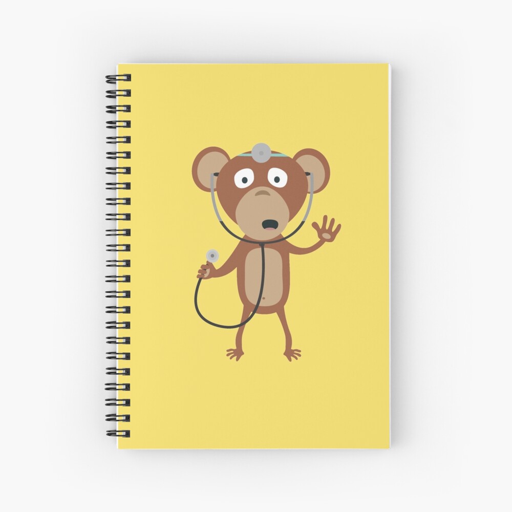 "monkey doctor " Spiral Notebook by ilovecotton | Redbubble