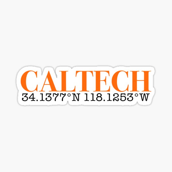 "Caltech coordinates 2" Sticker for Sale by essareelle | Redbubble