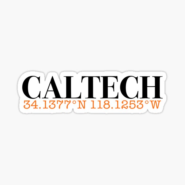"Caltech coordinates 3" Sticker for Sale by essareelle | Redbubble