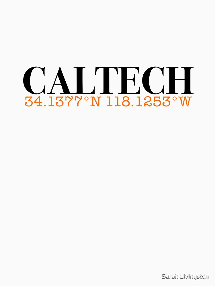 "Caltech coordinates 3" T-shirt for Sale by essareelle | Redbubble ...