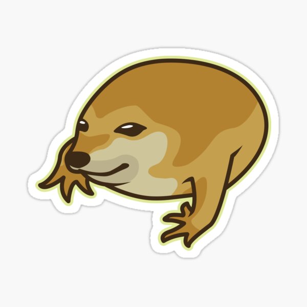 "Frog Cheems" Sticker for Sale by Rzera- | Redbubble