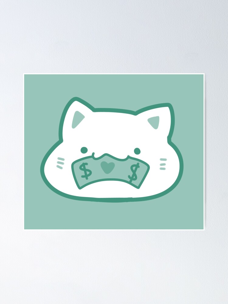 "Copy of Cat-sh Please! Cash Cat (no text with background color ...