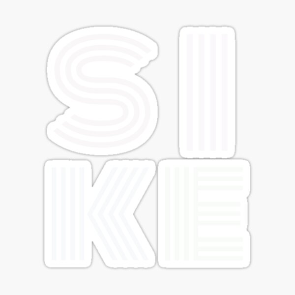 "90's retro SIKE" Sticker for Sale by whyter | Redbubble
